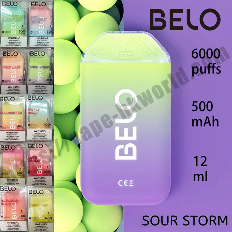 BELO BY LYCAN 6000puffs (10種新口味)一次性電子煙 Belo Hk Belo電子煙