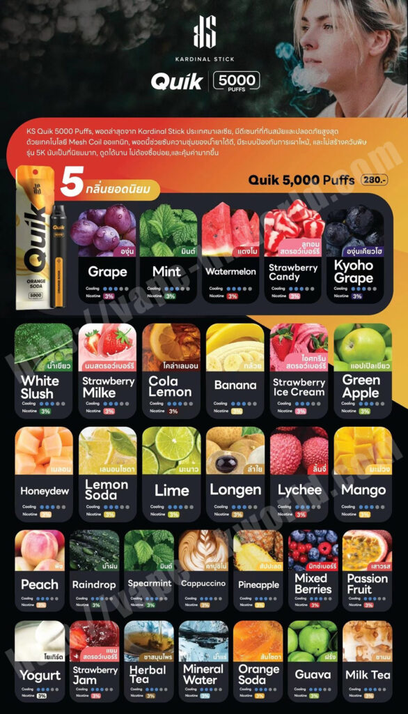 Quik電子煙促銷活動：超值煙彈與一次性電子煙 Quik-5000-Quik 5000口-新款電子煙