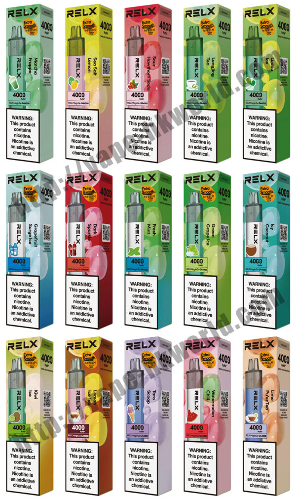 Vape Relx MagicGo GA4000 一次性電子煙(4000口)(多口味) | 電子煙|煙彈|港煙|悅刻 |vape|relx|vape Hk